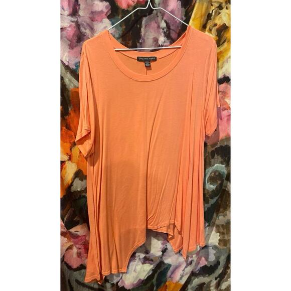 Saks Fifth Avenue | Tops | Saks Fifth Avenue Soft Orange Tunic Top Size ...